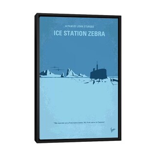 iCanvas "Ice Station Zebra Minimal Movie Poster" by Chungkong Framed Canvas Print - Bed Bath ...